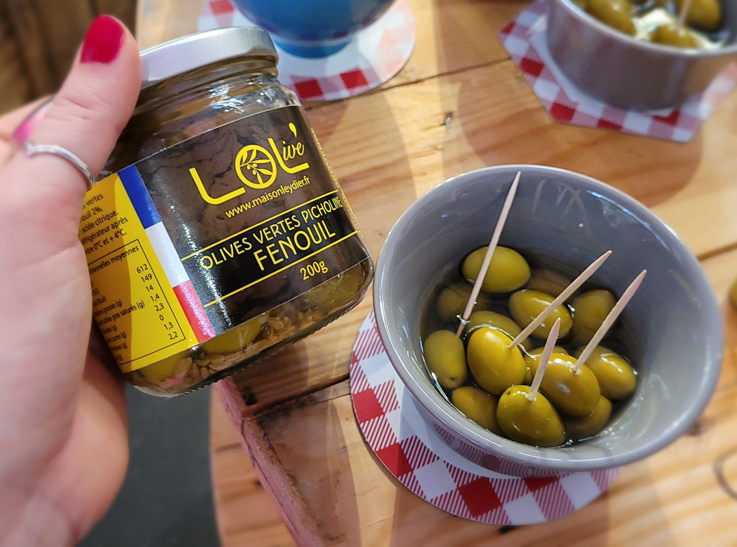 Olives Vertes Pasteurisées Picholines Fenouil - Maison Leydier